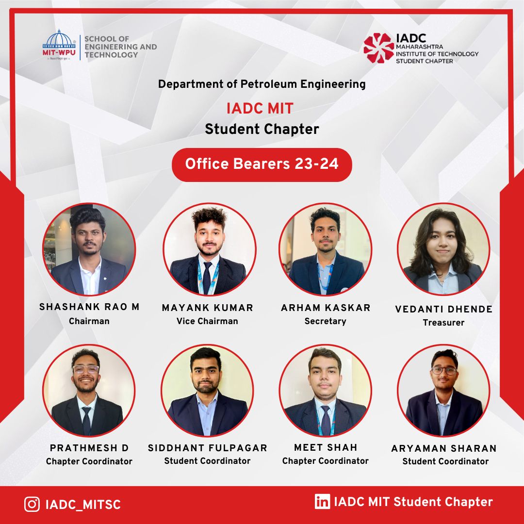 MIT Student Chapter Selects New Officer Bearers - IADC.org